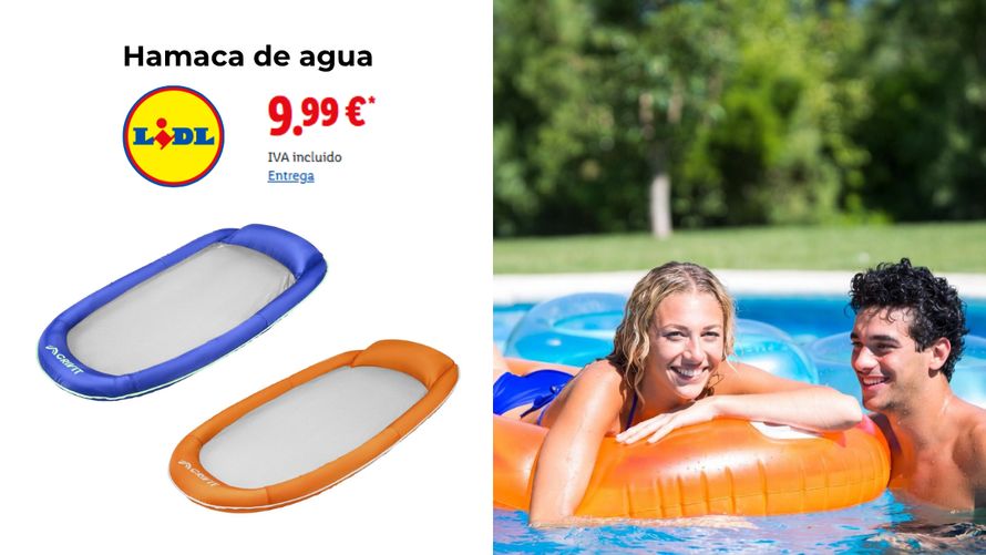 Colas kilométricas en Lidl para comprar la hamaca de agua para piscina ...