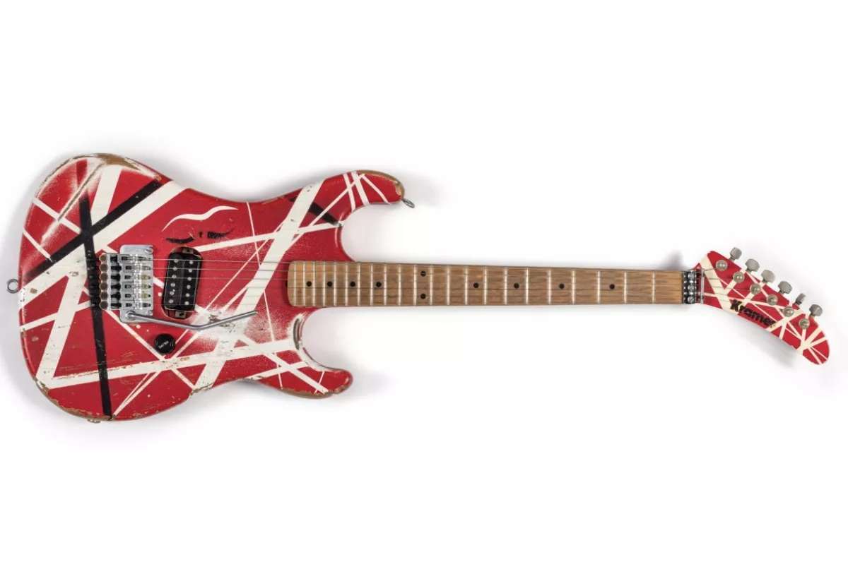 La mítica guitarra 'Kramer' de Eddie Van Halen se subastará por más de ...
