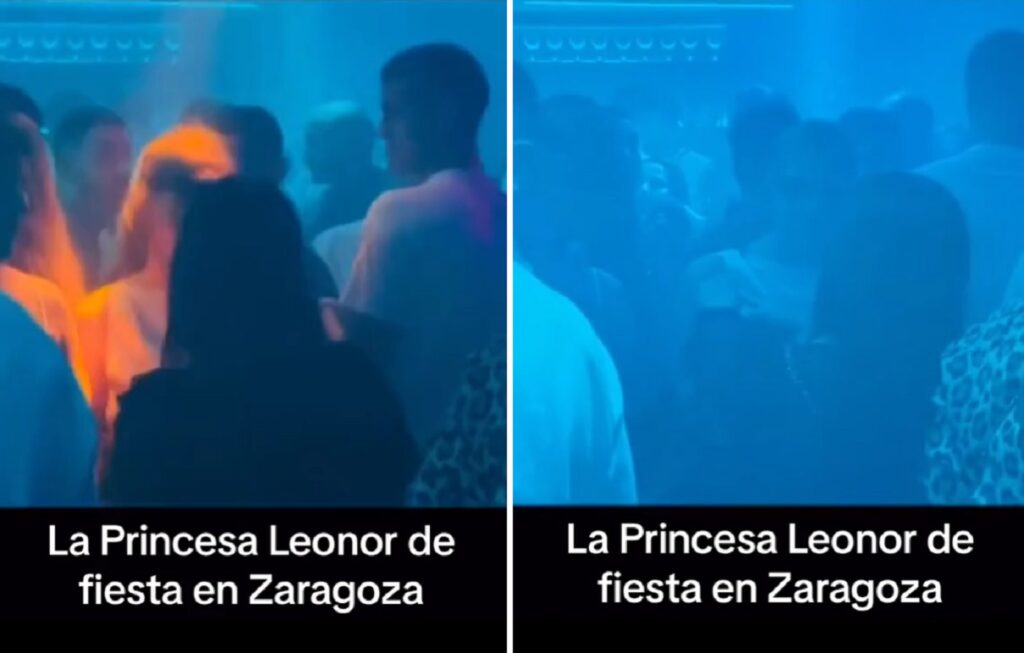El vídeo de la princesa Leonor en la discoteca Parros de Zaragoza: así ...